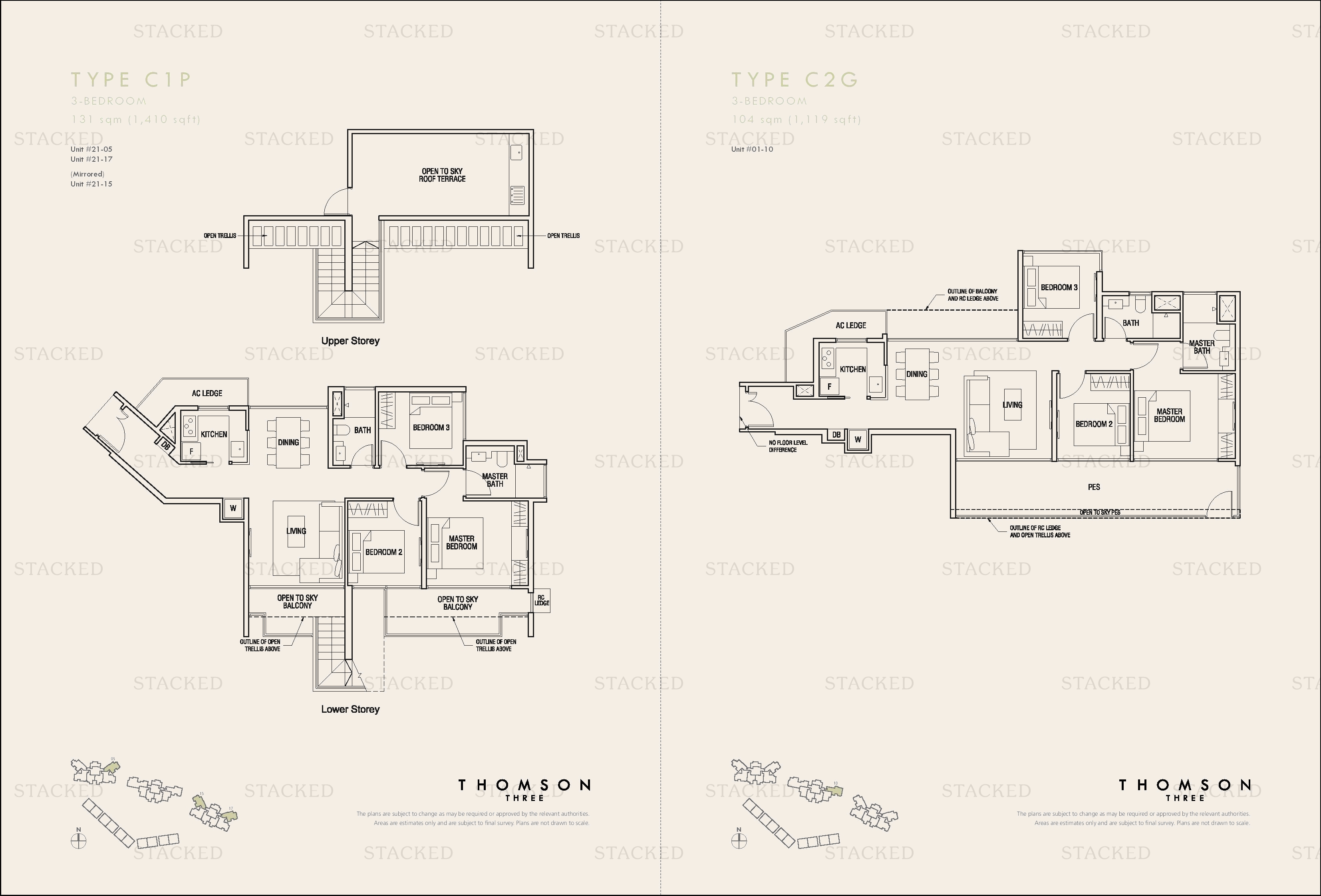 Stacked homes - Thomson Three Singapore Condo Floor Plans, Images And ...