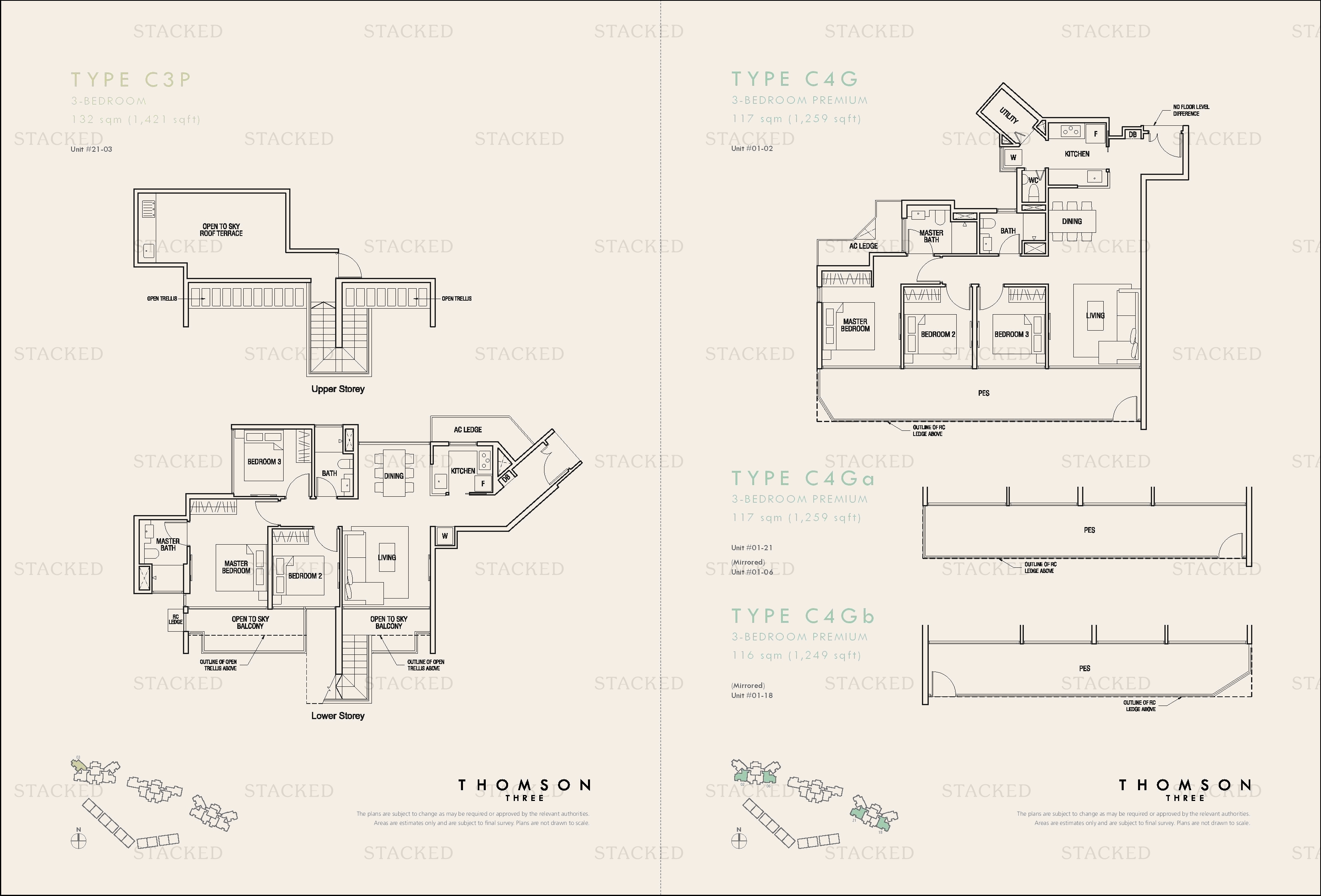 Stacked homes - Thomson Three Singapore Condo Floor Plans, Images And ...
