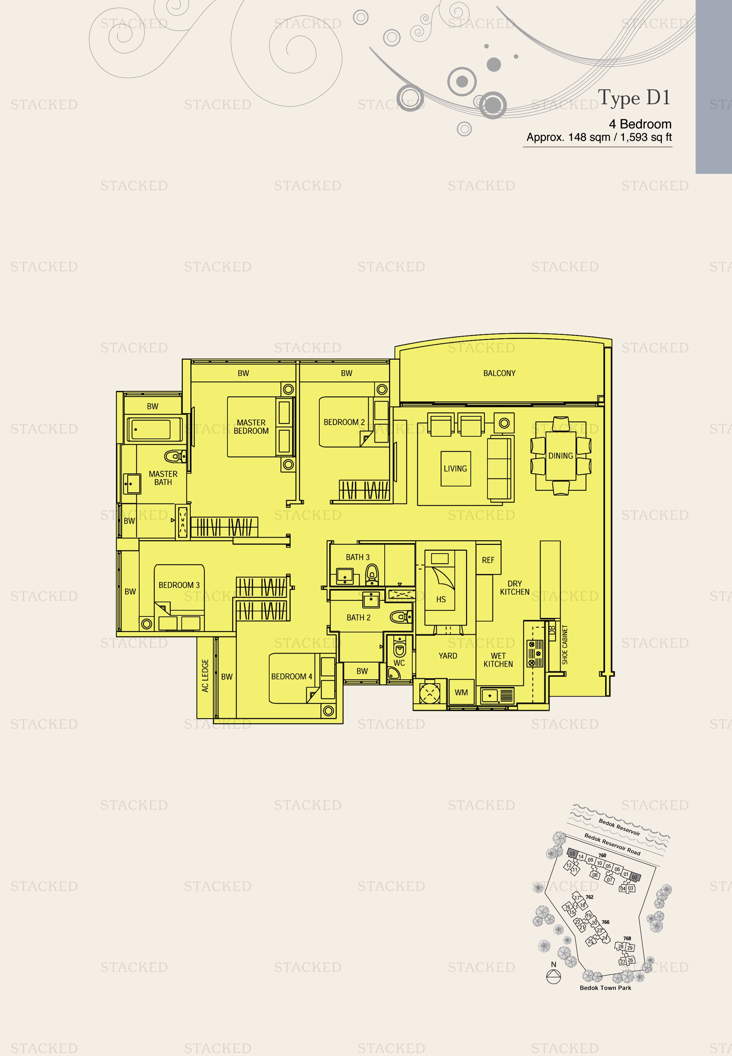 Stacked homes - Waterfront Waves Singapore Condo Floor Plans, Images ...