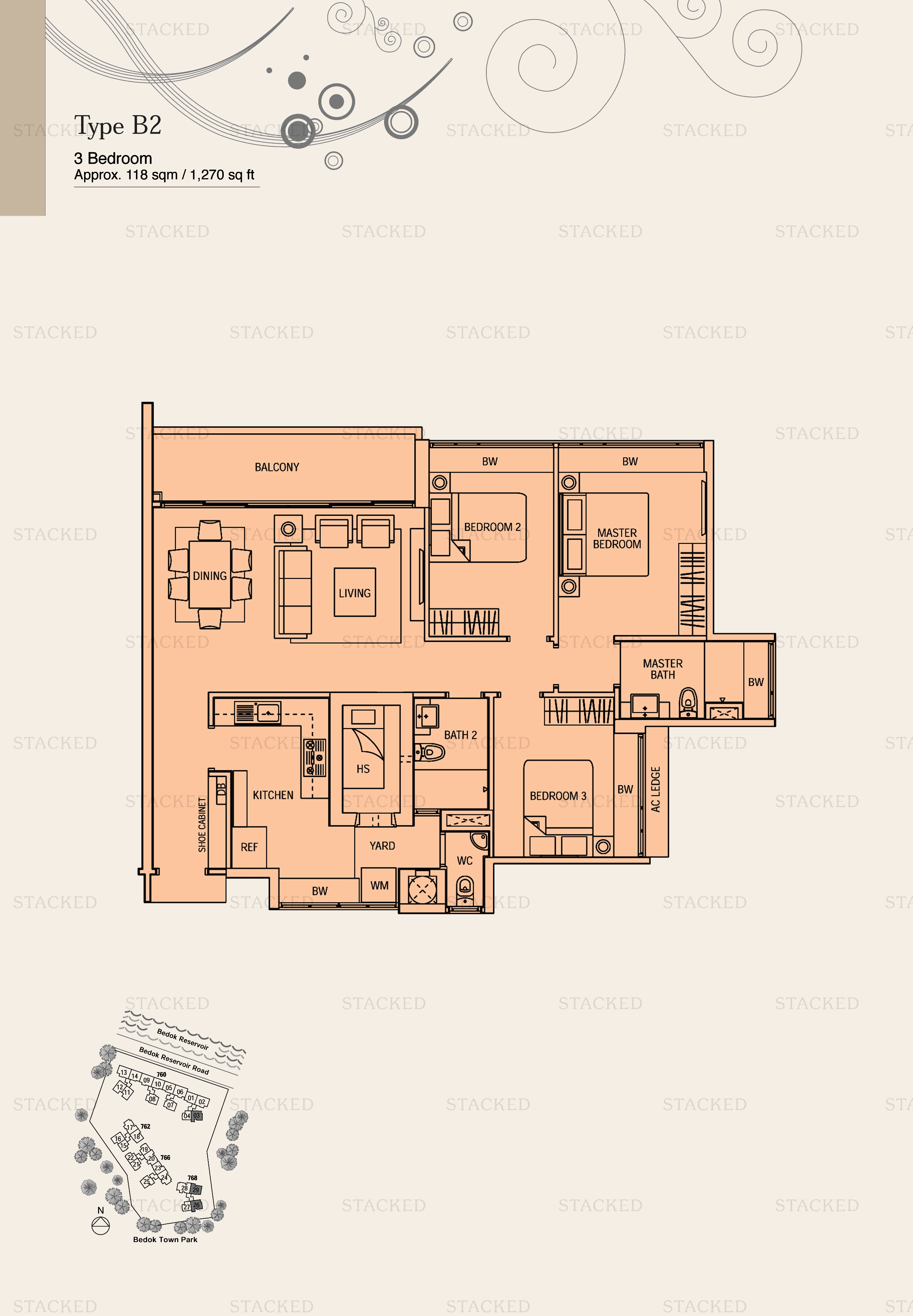 Stacked homes - Waterfront Waves Singapore Condo Floor Plans, Images ...