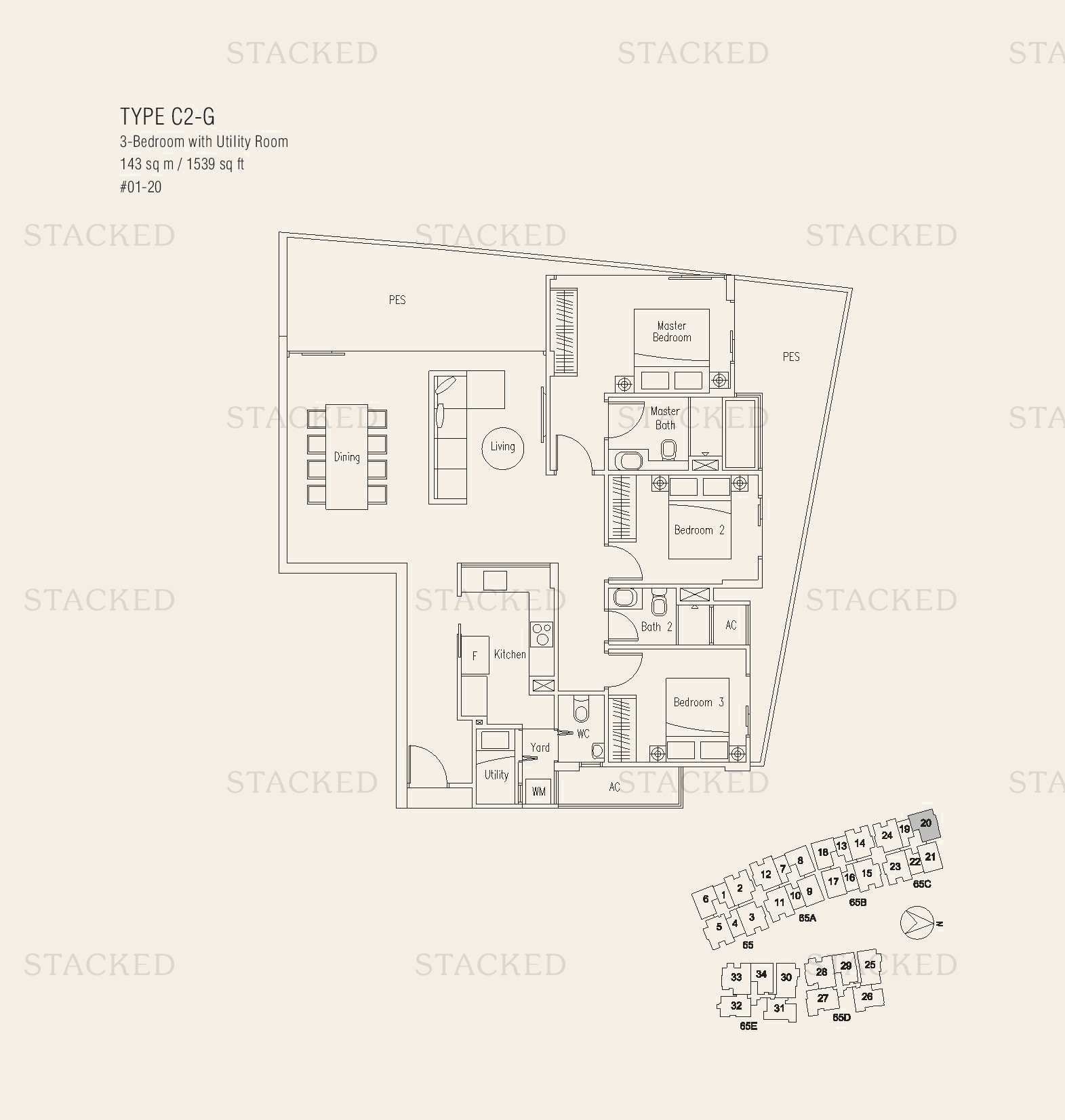 Stacked homes - Waterscape At Cavenagh Singapore Condo Floor Plans ...