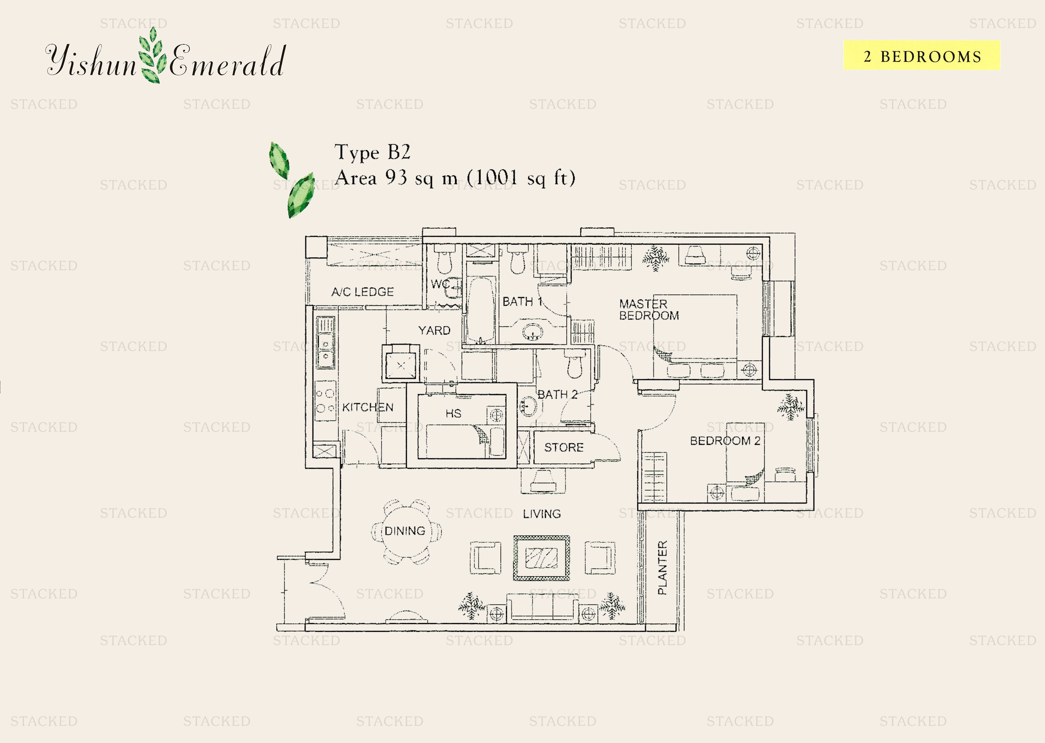 Stacked homes - Yishun Emerald Singapore Condo Floor Plans, Images And ...