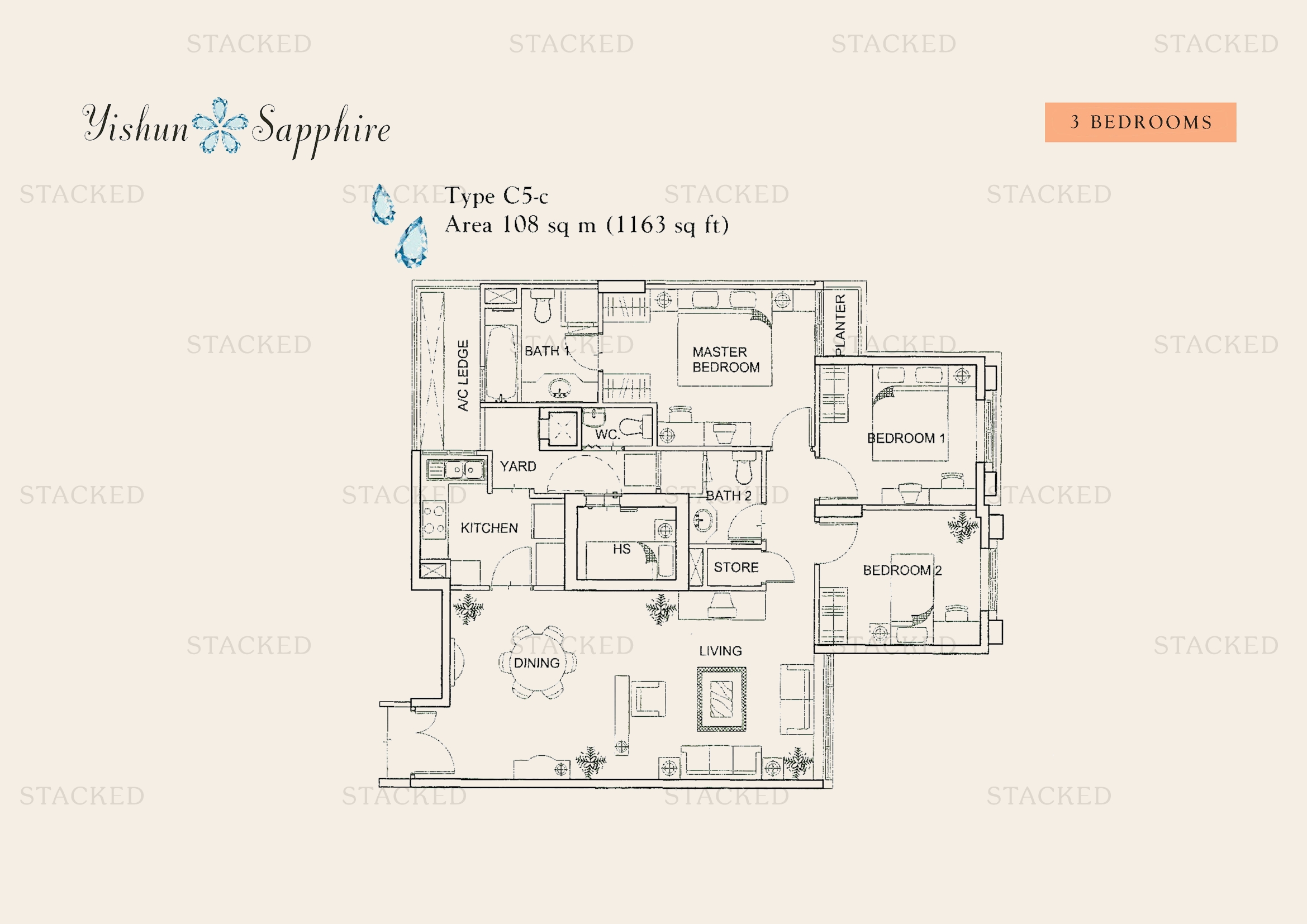 Stacked homes - Yishun Sapphire Singapore Condo Floor Plans, Images And ...