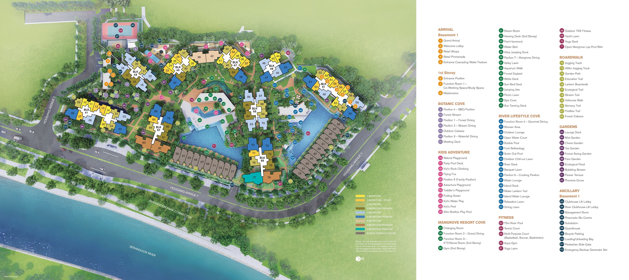 Stacked homes - Riverfront Residences Singapore Condo Floor Plans ...